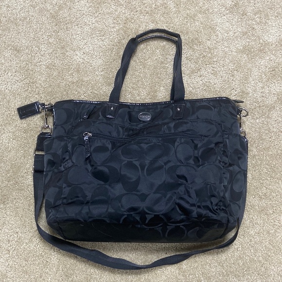 Coach | Bags | Coach Large Nylon Oversized Tote Weekender Bag | Poshmark